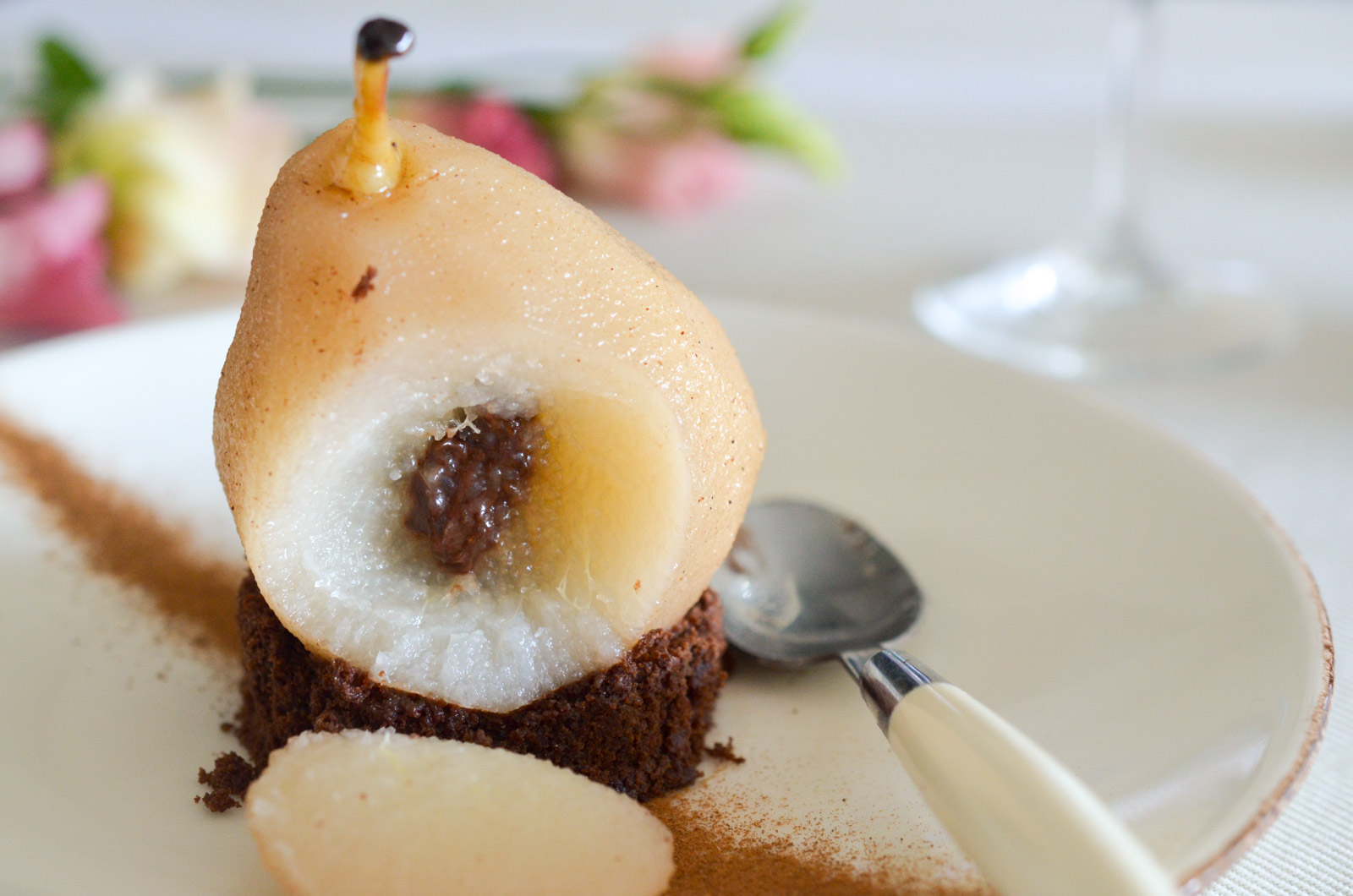 Poires surprises au chocolat croustillant ... - Les Pépites de Noisette