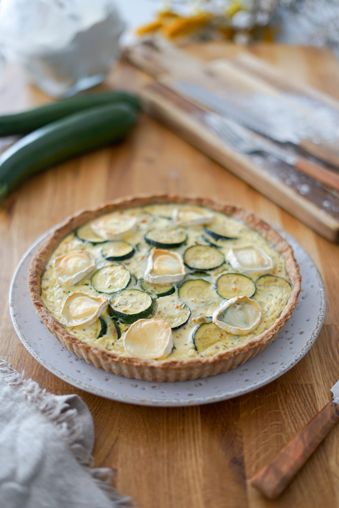 Quiche courgette chèvre - Les Pépites de Noisette