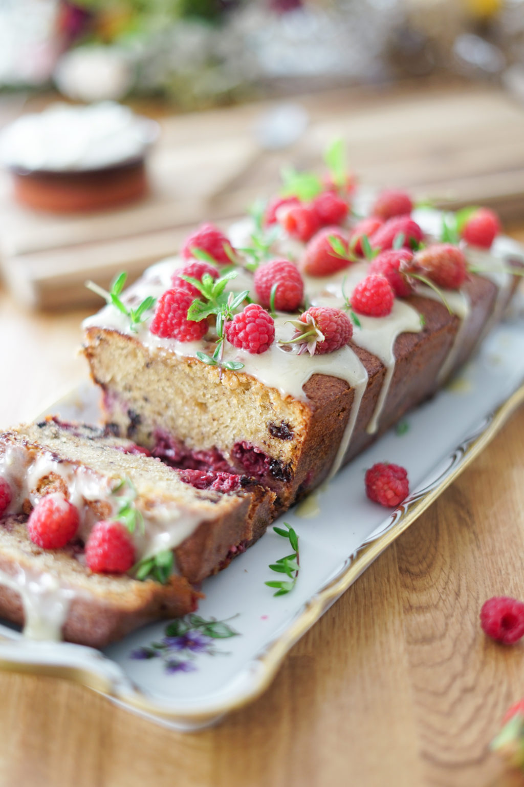 Cake framboise chocolat - Les Pépites de Noisette