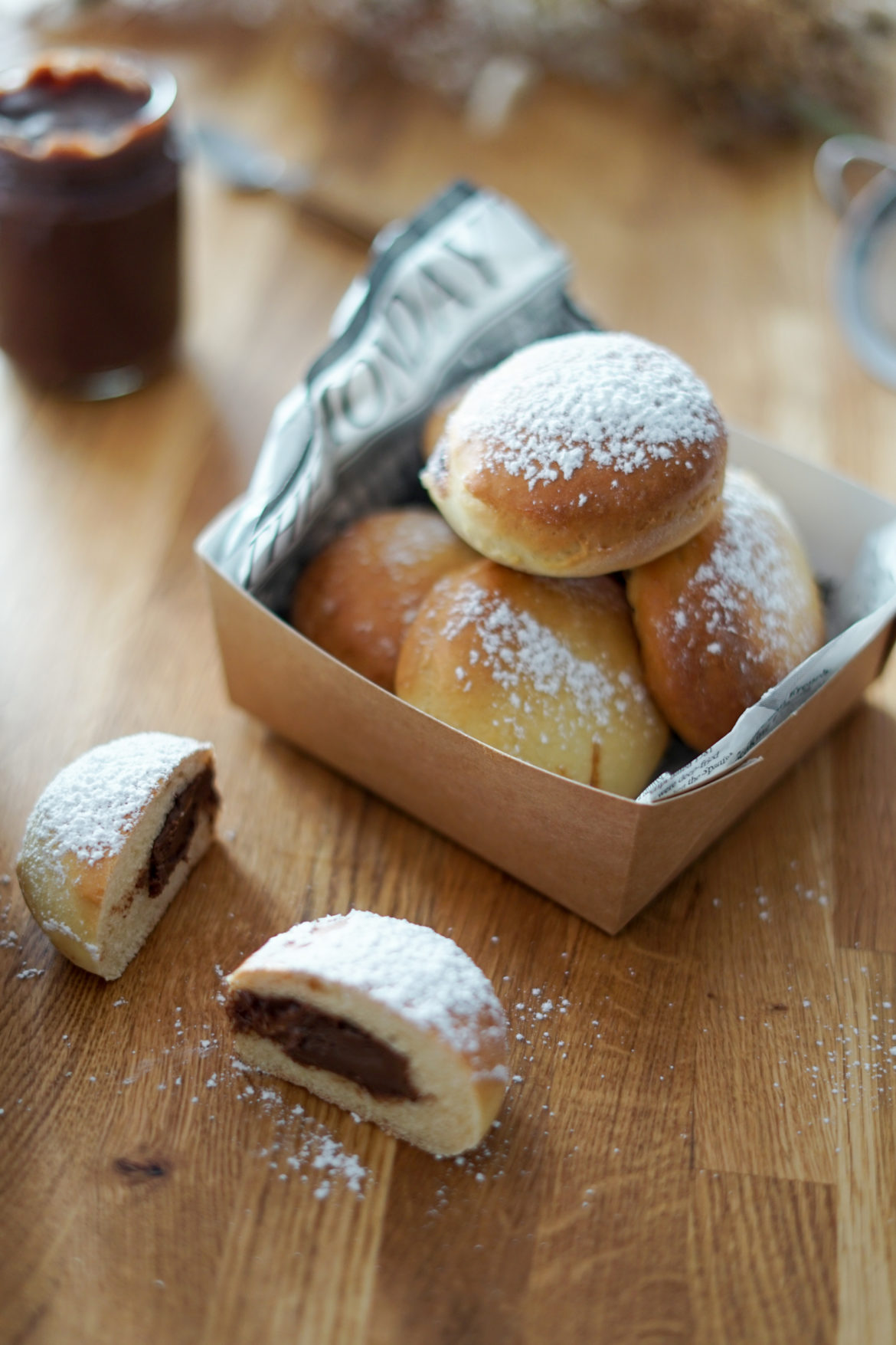 Beignets fourrés au chocolat - Les Pépites de Noisette