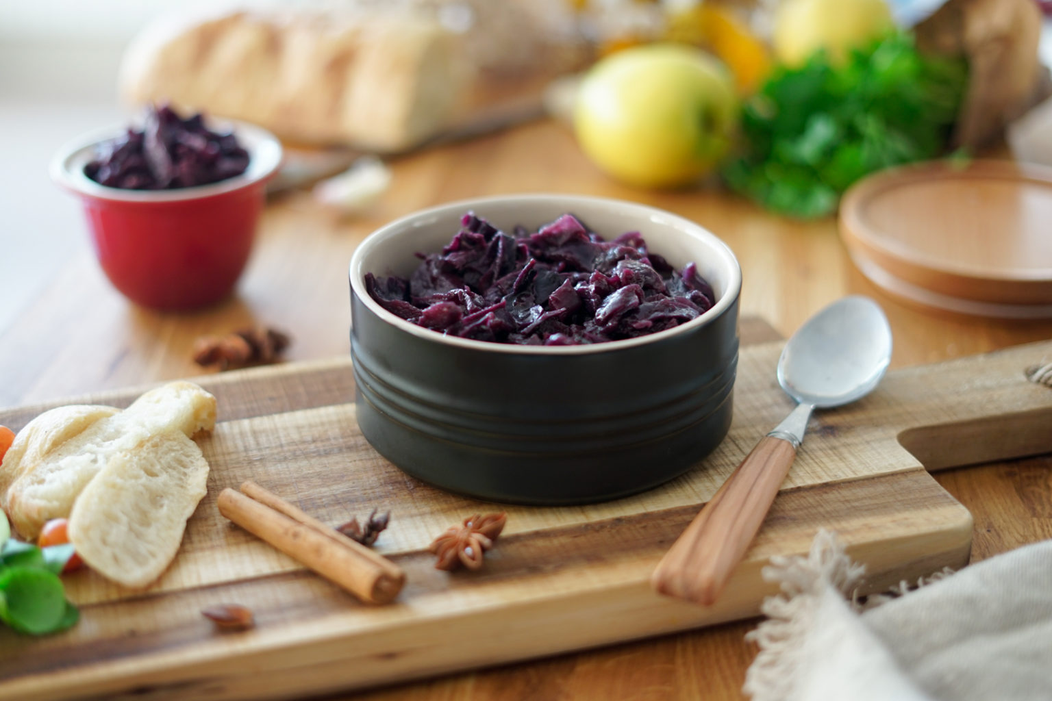 Chou rouge braisé aux pommes - Les Pépites de Noisette