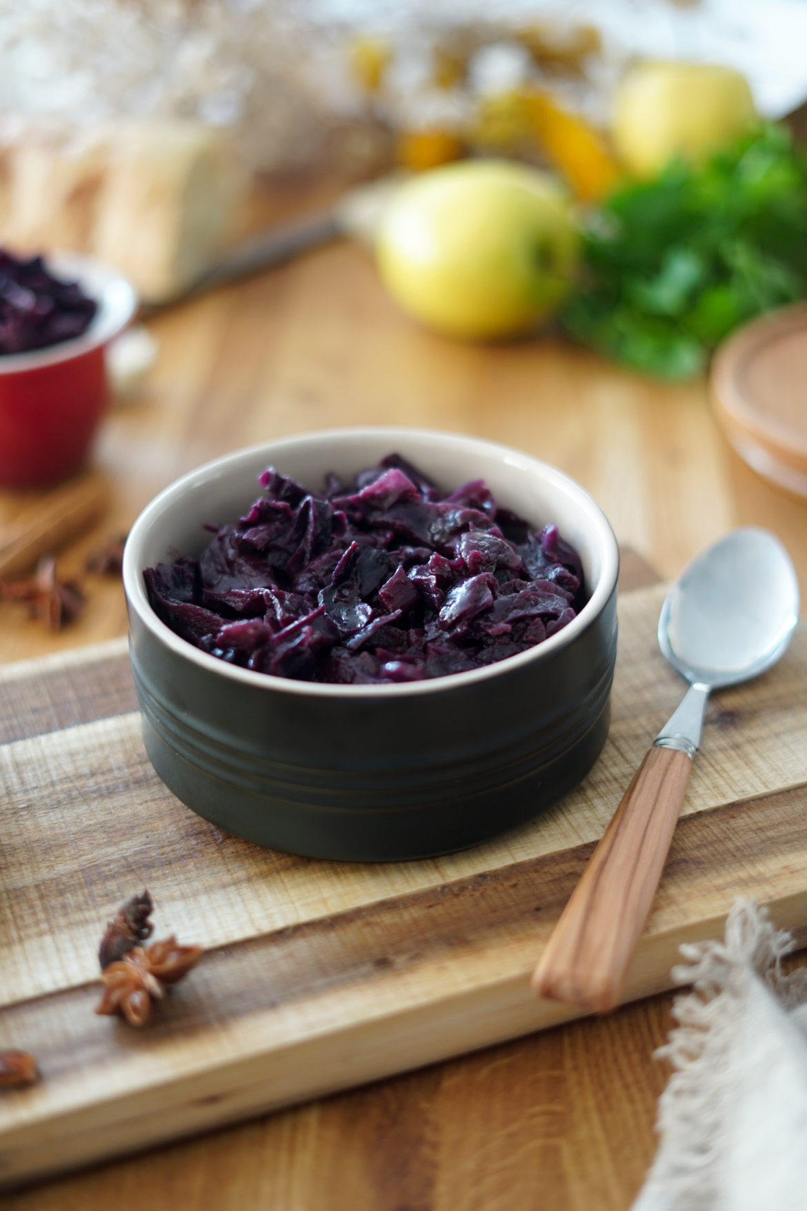 Chou rouge braisé aux pommes - Les Pépites de Noisette