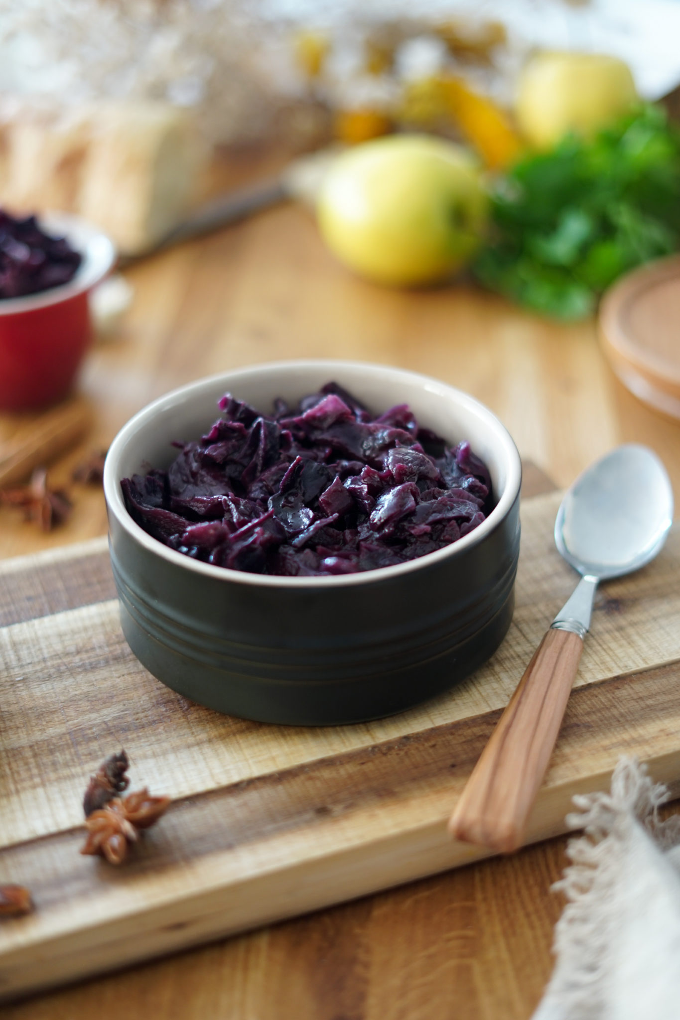 Chou rouge braisé aux pommes - Les Pépites de Noisette