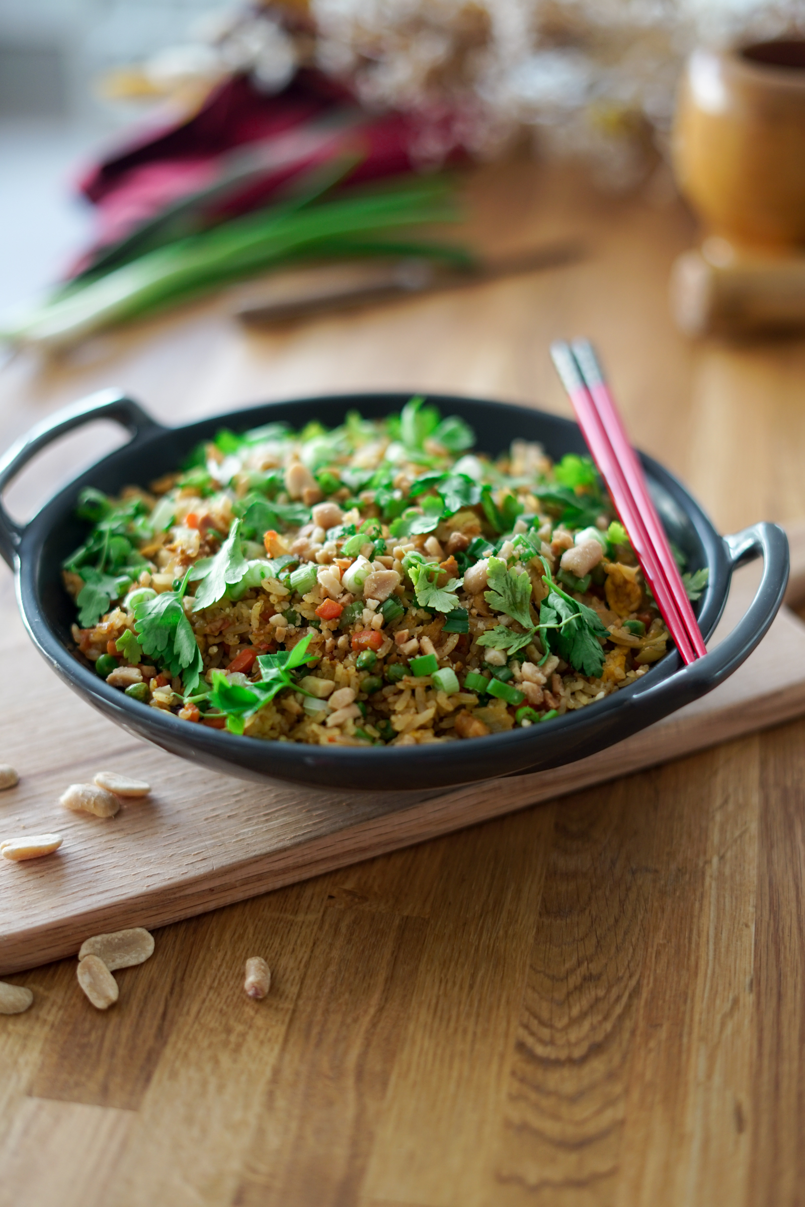 Riz sauté au poulet - Les Pépites de Noisette