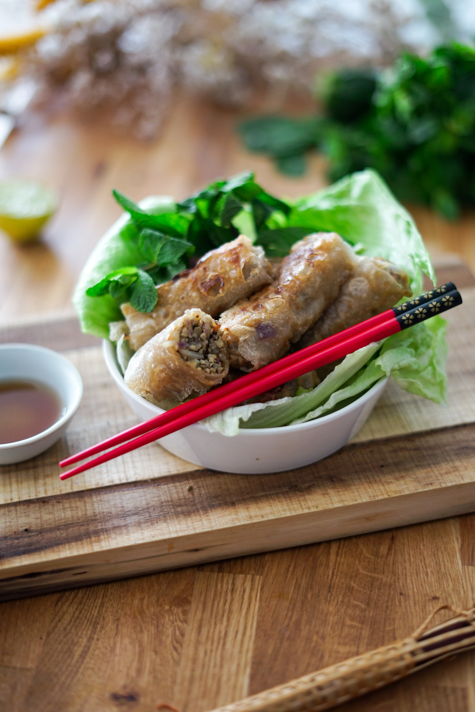 Nems végétariens au curry - Les Pépites de Noisette