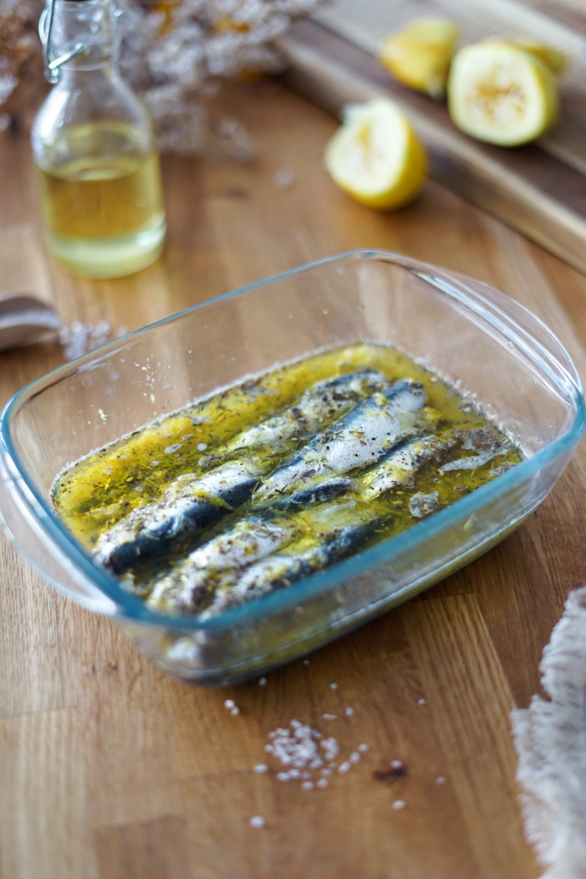 Sardines au citron et à l'huile d'olive - Les Pépites de Noisette