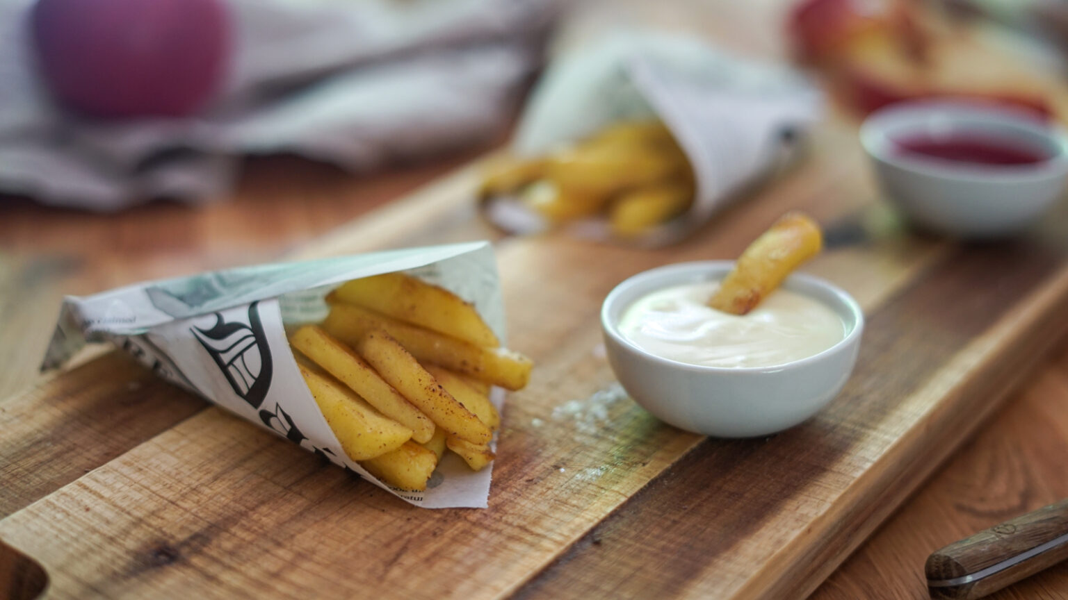 "Frites" de pommes en trompe l'oeil - Les Pépites de Noisette