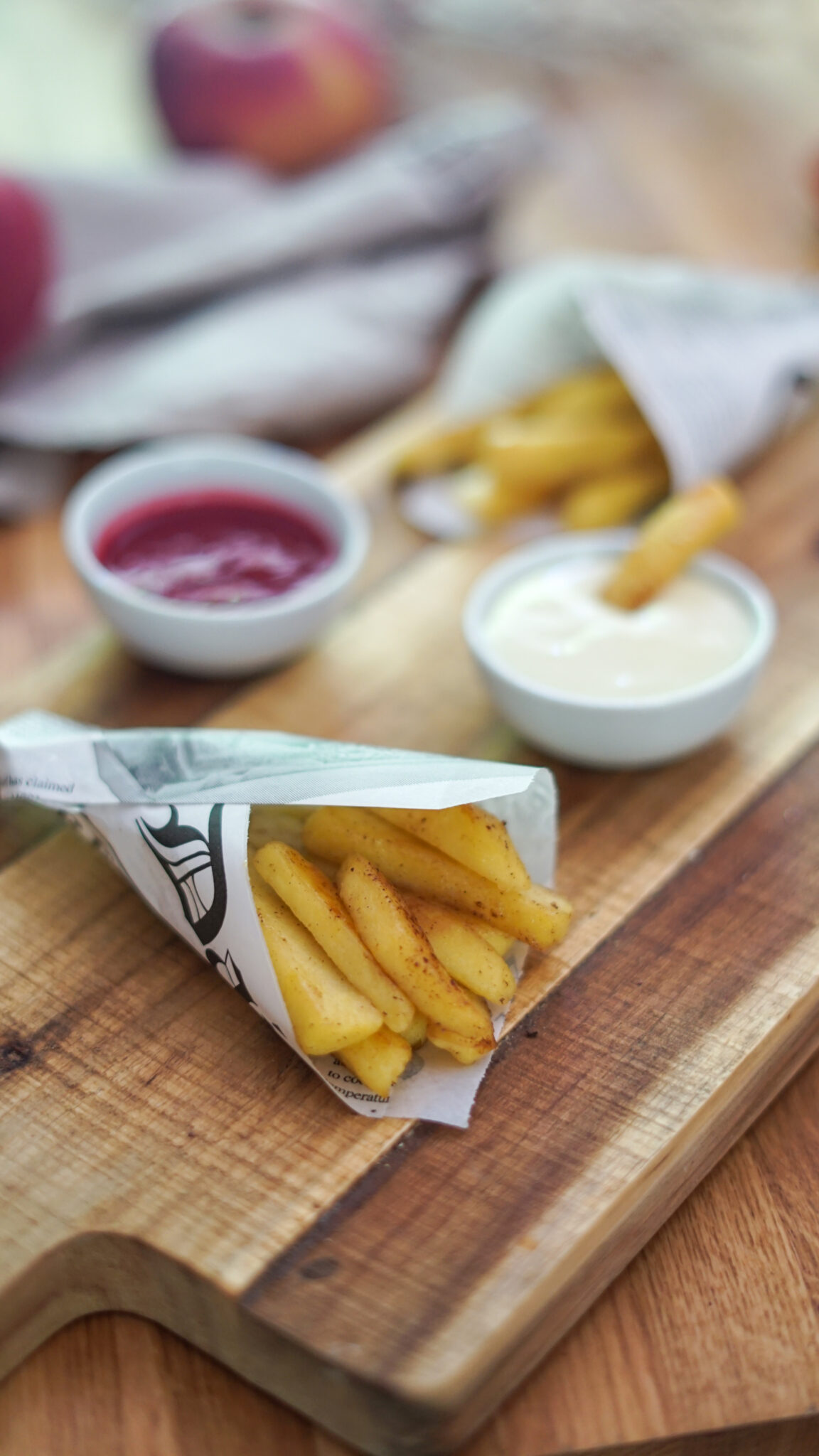 "Frites" de pommes en trompe l'oeil - Les Pépites de Noisette