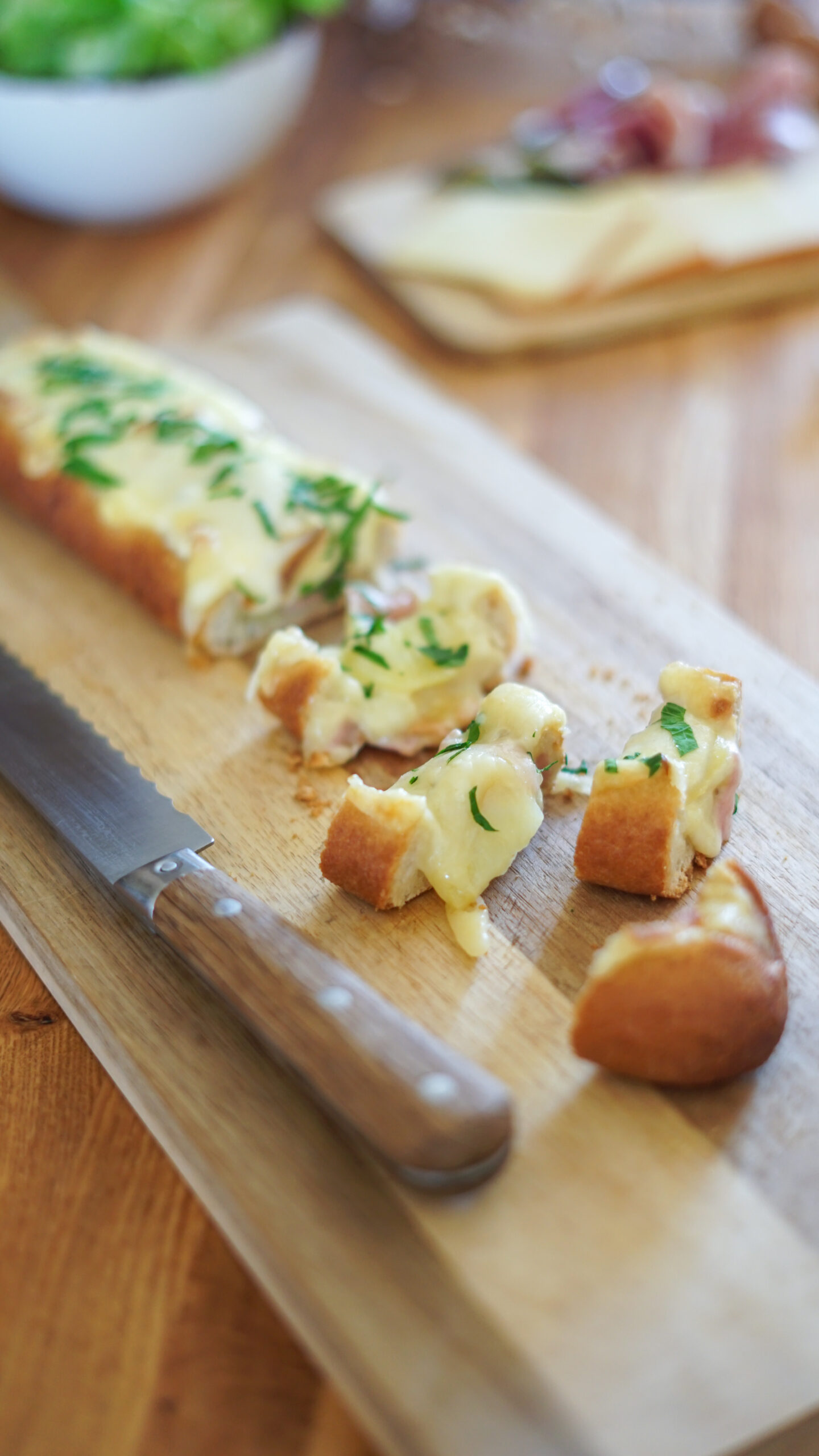 Baguette farcie façon raclette - Les Pépites de Noisette