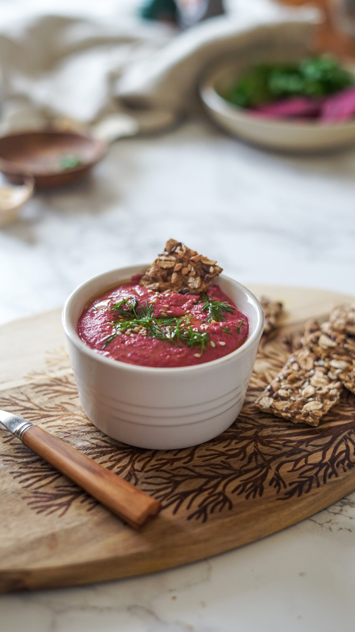 Houmous de betterave à l'aneth - Les Pépites de Noisette