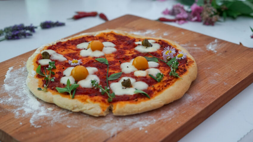 Flower pizza - Les Pépites de Noisette